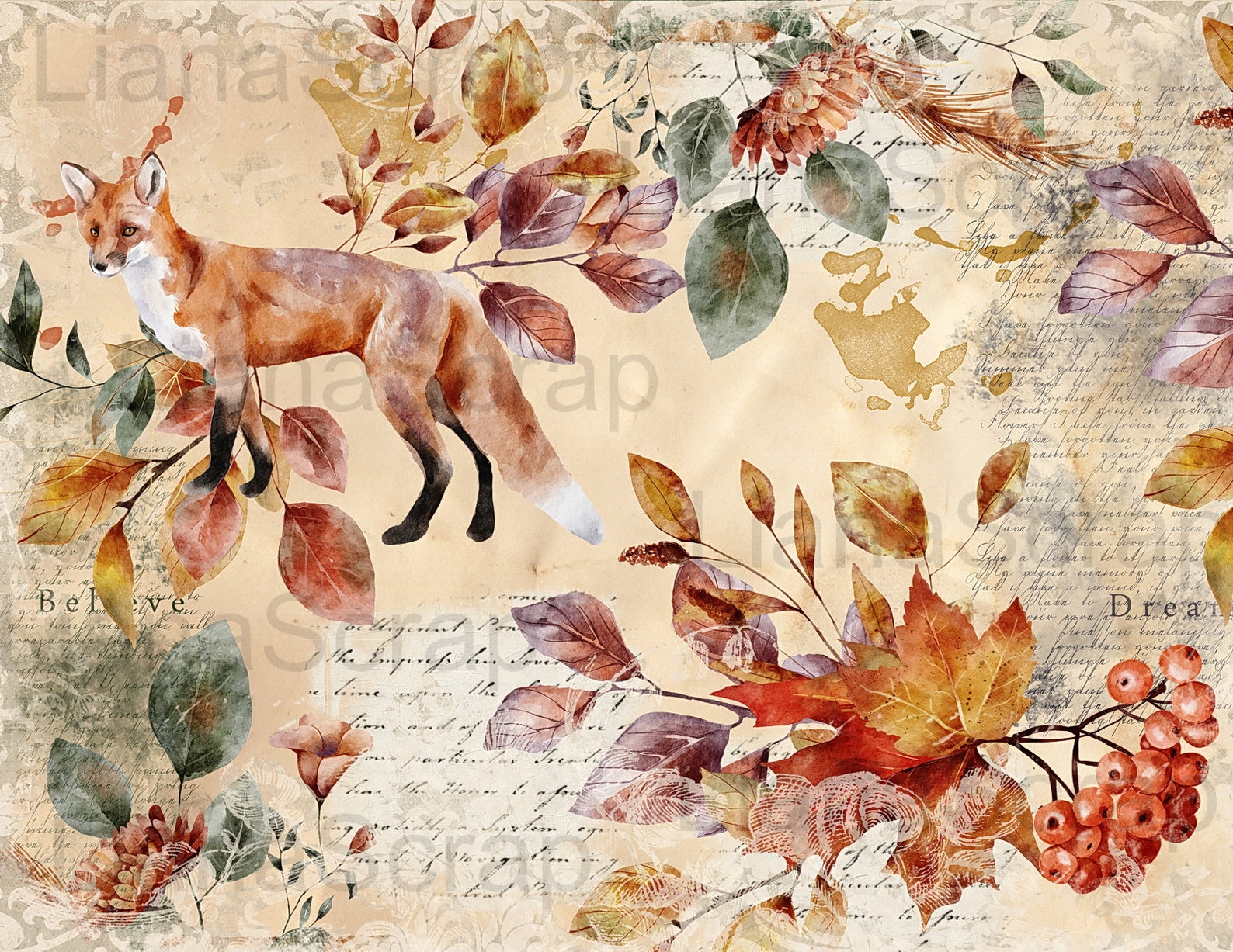 Autumn Woodland Junk Journal Digital Kit Printable Autumn - Etsy