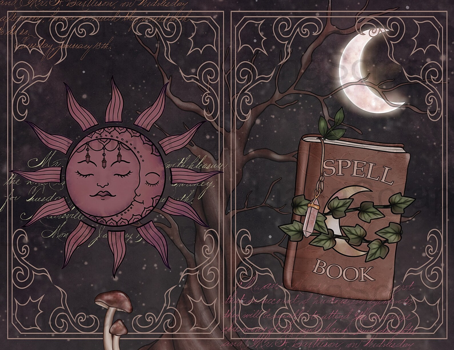 Celestial Alchemy Digital Kit Printable Woodland Magic - Etsy