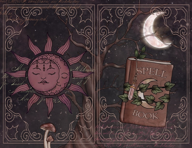 Celestial Alchemy Digital Kit Printable Woodland Magic - Etsy