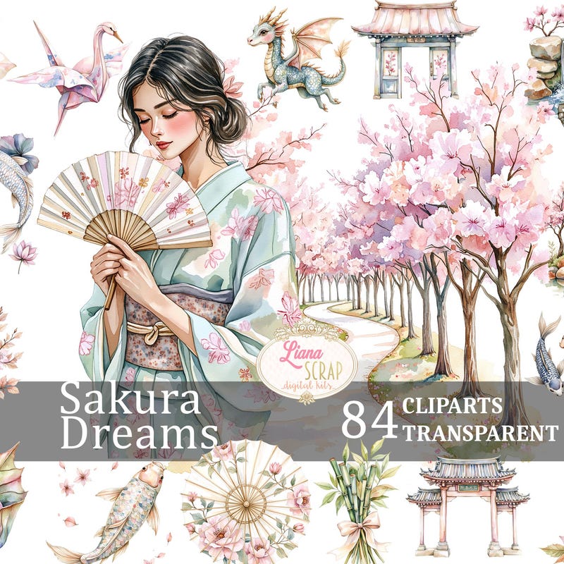 Japanese Stickers Sakura - Etsy