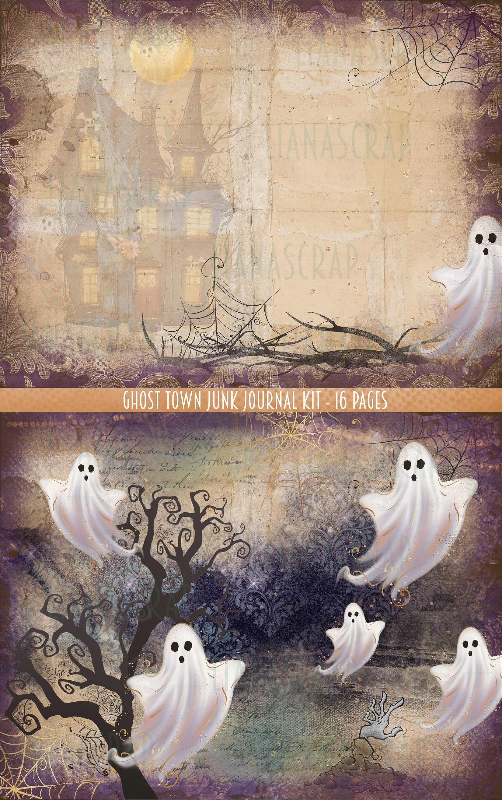 Ghost Town Junk Journal Digital Kit Printable Magical - Etsy