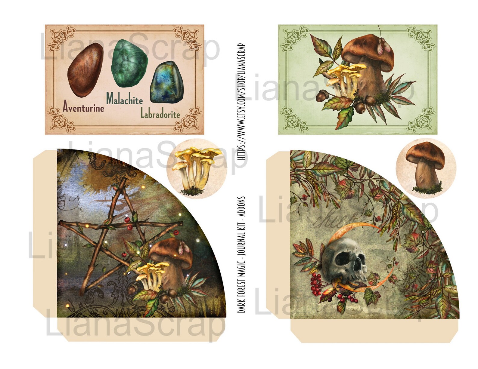 Dark Forest Magic ADDON Kit Printable Mysticism and Magic - Etsy