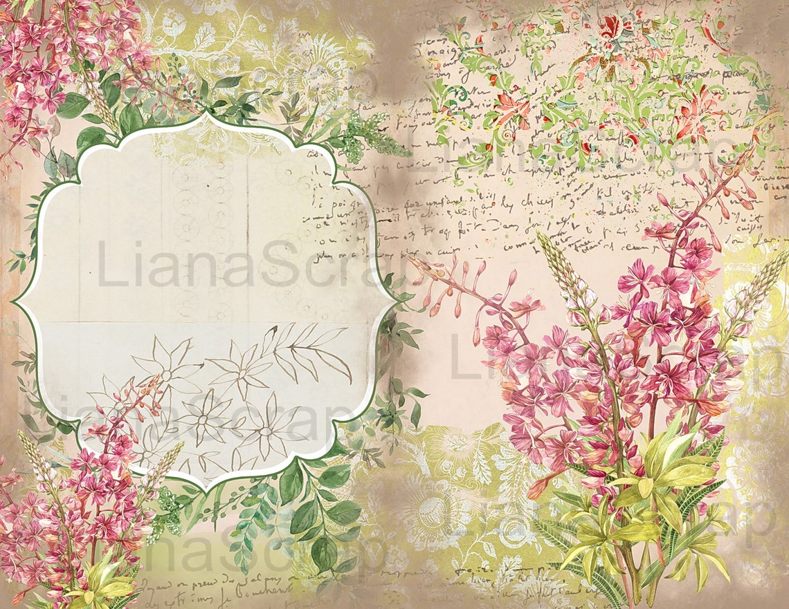 Spring Fling Printable Junk Journal Kit Spring Flowers - Etsy