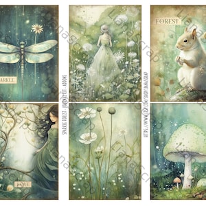 Sparkle Forest Junk Journal ADDON Digital Kit Printable, Enchanted ...