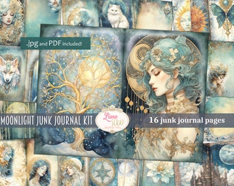 Celestial Junk Journal Digital Kit Printable, Astrology and Astronomy ...