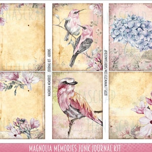 Magnolia Memories Junk Journal ADDON Digital Kit Printable, Spring ...