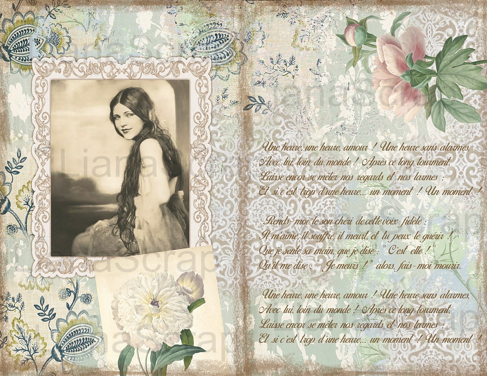 Bohemian Poems Junk Journal Digital Kit Printable Boho | Etsy