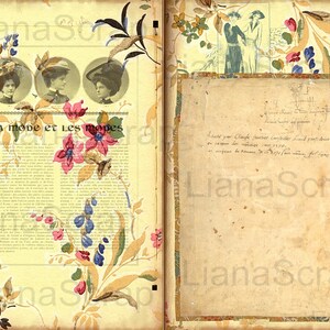 Old Memories Junk Journal Digital Kit, Vintage Wallpaper Printable ...