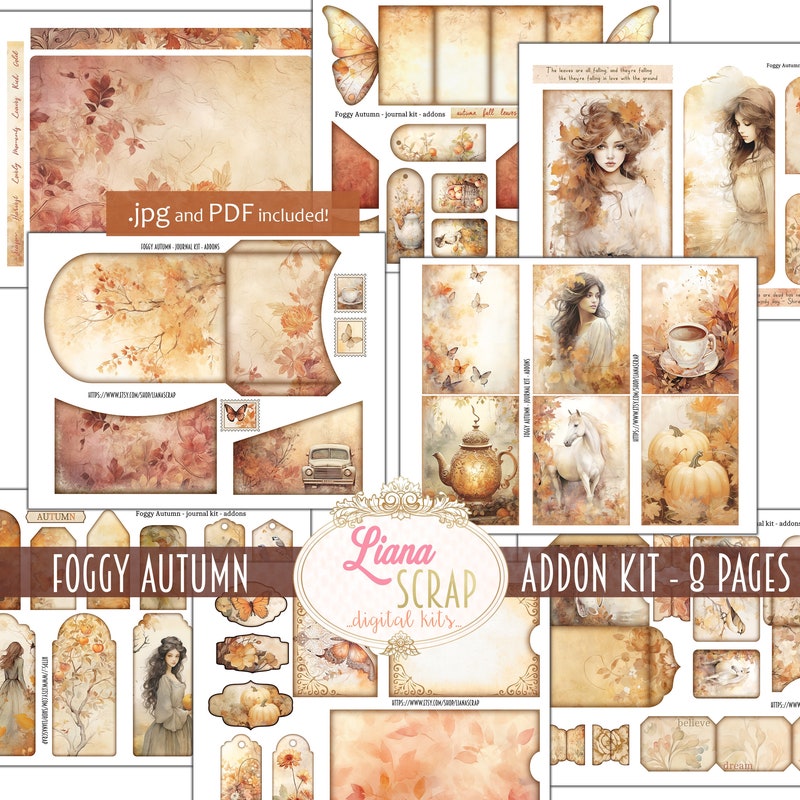 Autumn Digital - Etsy