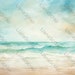 Seascape Digital Junk Journal Background, Sand and Sea Collage ...