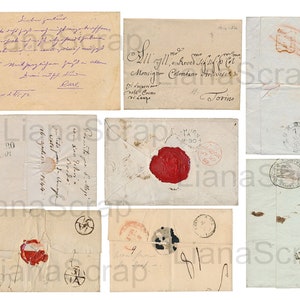 Vintage Ephemera Printables, Digital Post Cards, Envelopes and Old ...