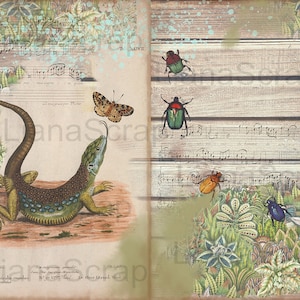 Bug Life Junk Journal Digital Kit, Nature Printable Journal, Insects ...