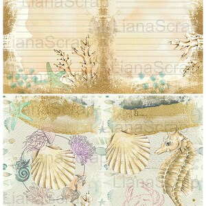 Ocean Wonders Junk Journal Kit, Digital Ocean Printables, Nautical and ...