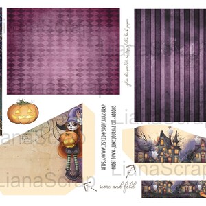 Ghost Town Junk Journal ADDON Kit Printable, Magical Halloween Digital ...