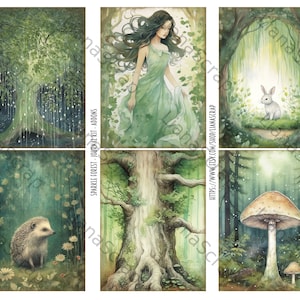 Sparkle Forest Junk Journal ADDON Digital Kit Printable, Enchanted ...