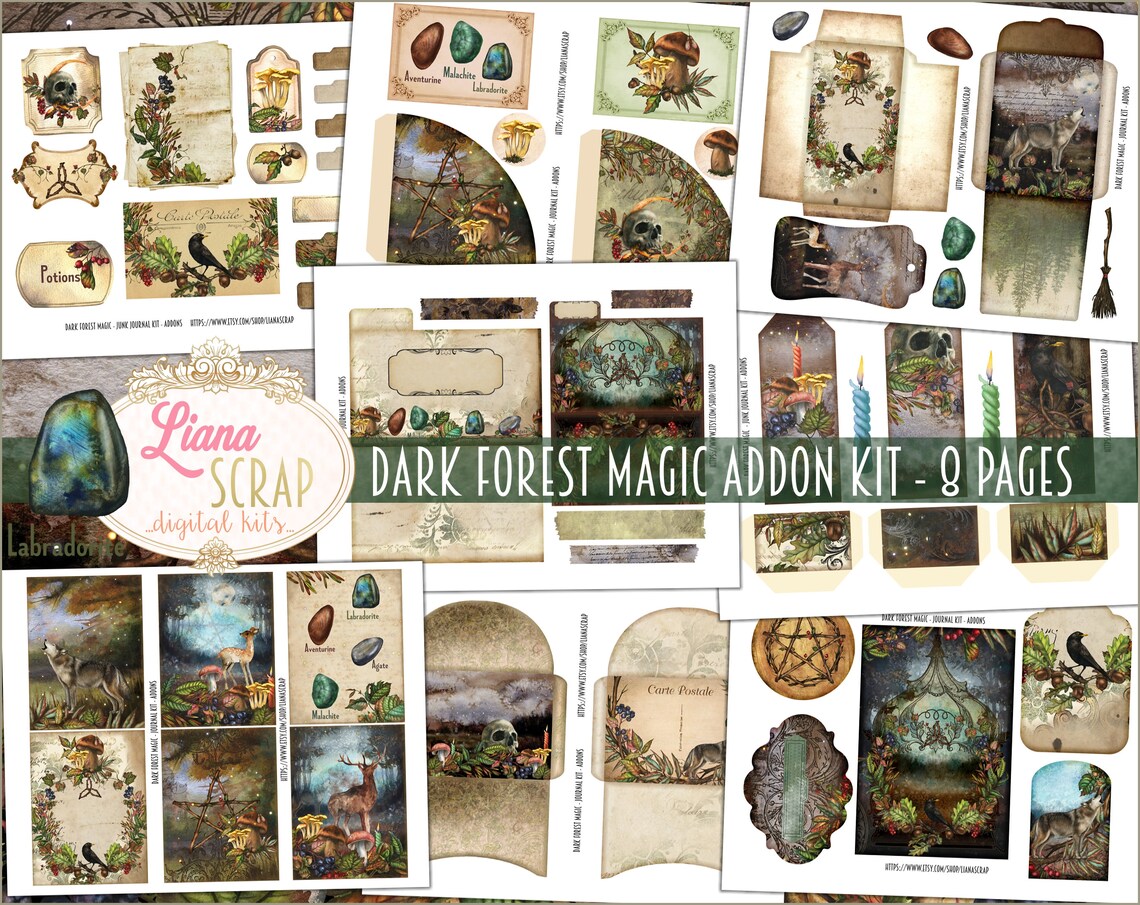 Dark Forest Magic ADDON Kit Printable Mysticism and Magic - Etsy