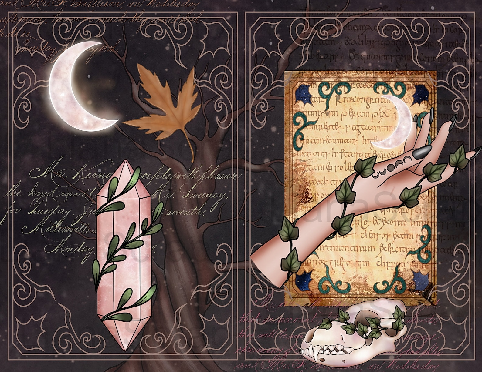 Celestial Alchemy Digital Kit Printable Woodland Magic - Etsy