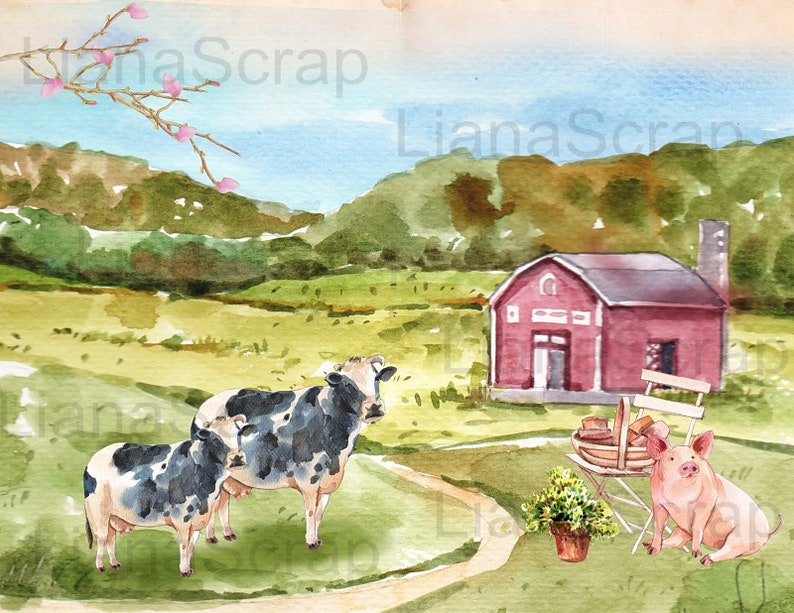 Farm Life Junk Journal Digital Kit Printable Farm Animals - Etsy Canada