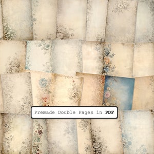 Junk Journal - Distress Background - US Letter and A4 Size, Mix and ...