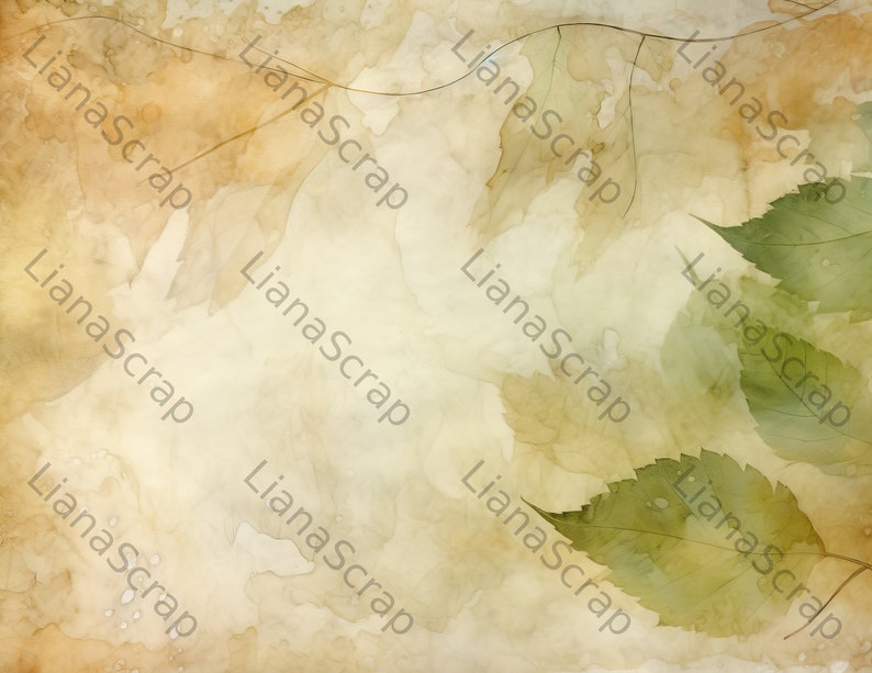 Eco Print Leaves Junk Journal Kit, Green Collage (PDF) - Etsy