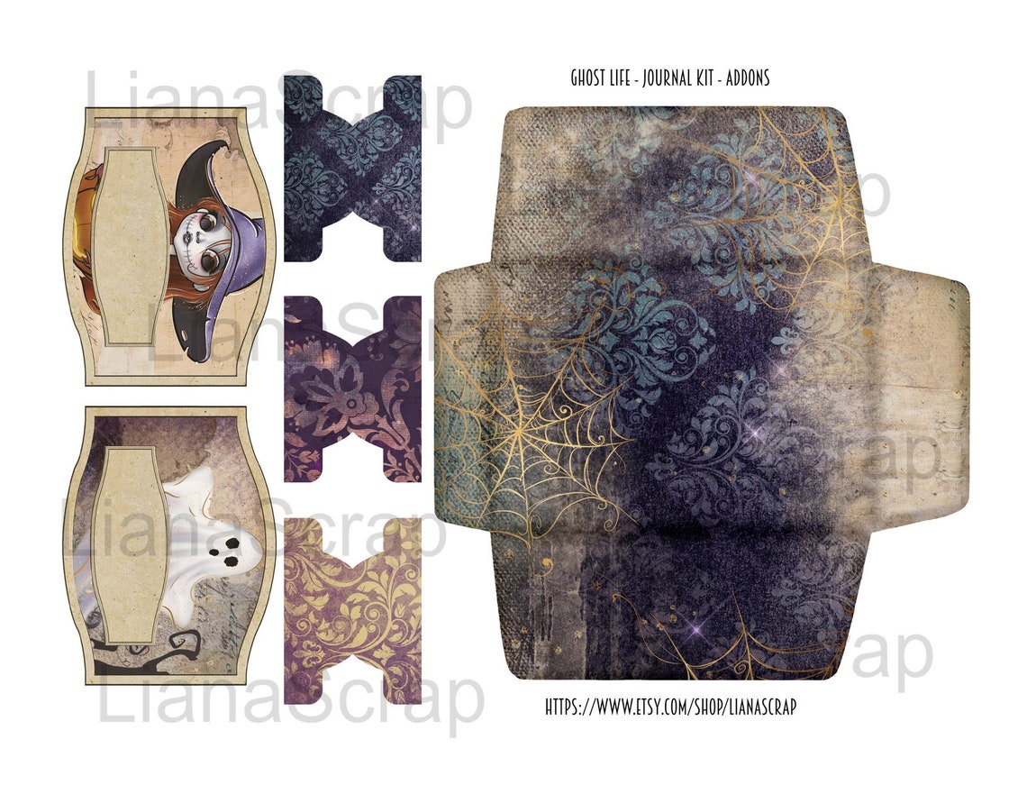 Ghost Town Junk Journal ADDON Kit Printable Magical Halloween - Etsy