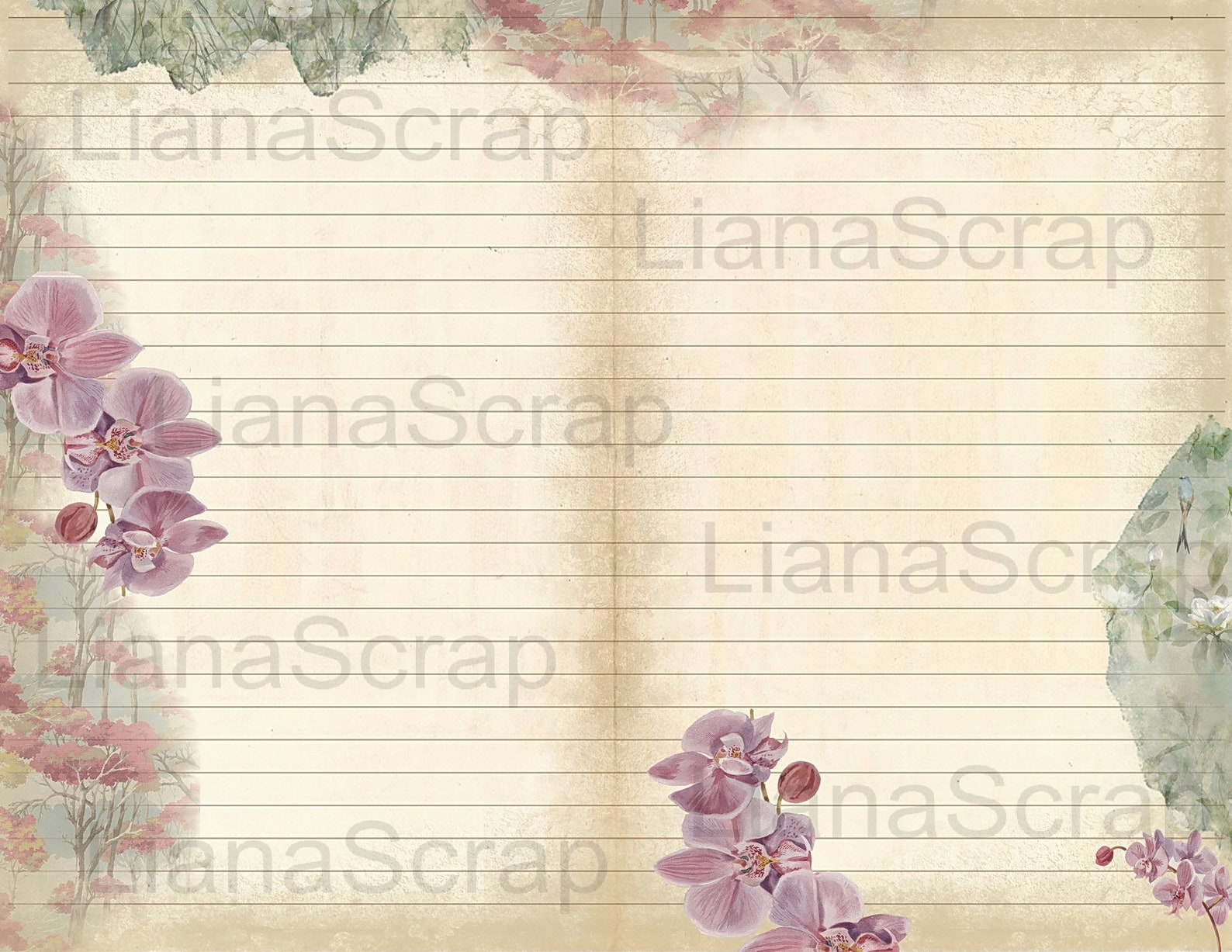 Flower Garden Journaling Kit Printable for Junk Journals - Etsy