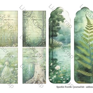 Sparkle Forest Junk Journal ADDON Digital Kit Printable, Enchanted ...