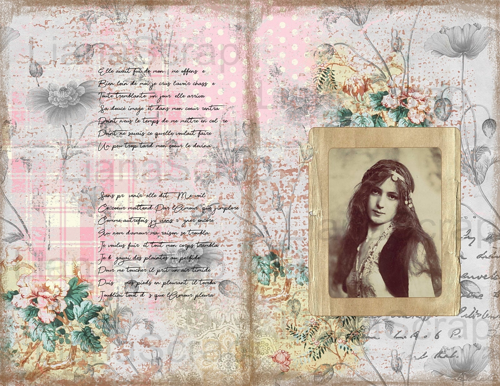 Bohemian Poems Junk Journal Digital Kit Printable Boho - Etsy Australia