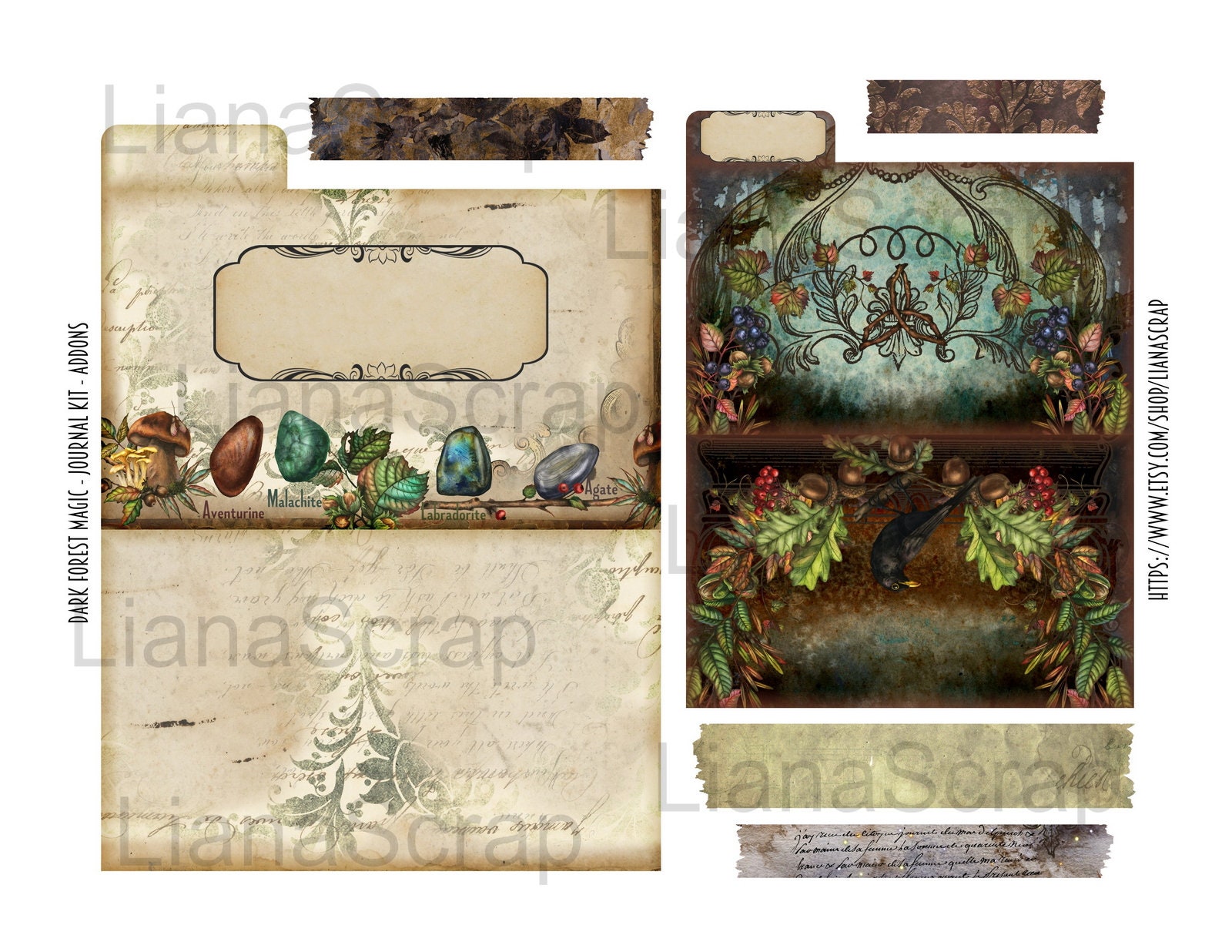 Dark Forest Magic ADDON Kit Printable Mysticism and Magic - Etsy