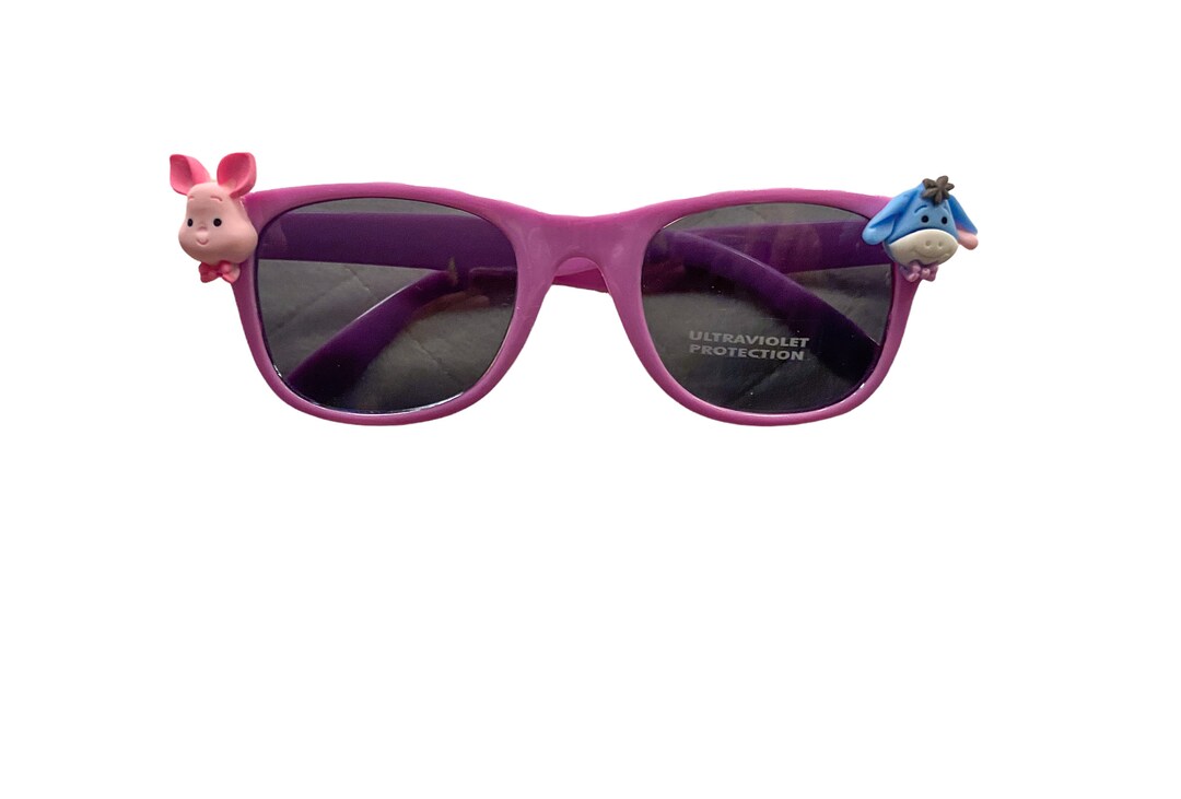 Kids Winnie the Pooh Piglet & Eeyore Purple Sunglasses Custom ...
