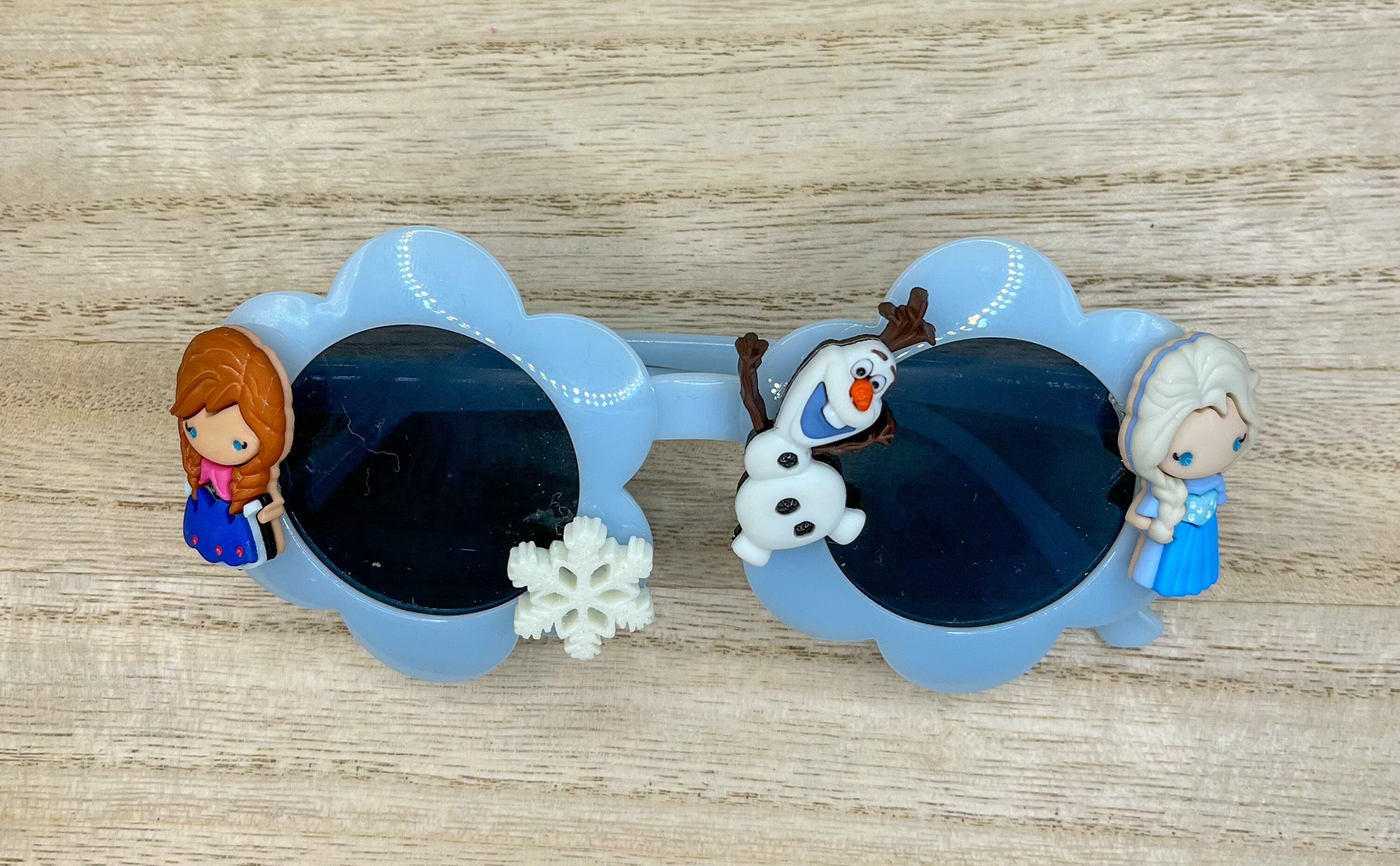 Custom Frozen Anna Elsa and Olaf Frozen Sunglasses Flower Sunglasses ...