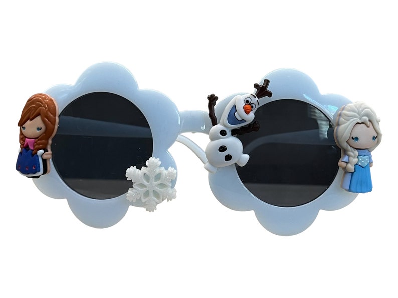 Custom Frozen Anna Elsa and Olaf Frozen Sunglasses Flower Sunglasses ...