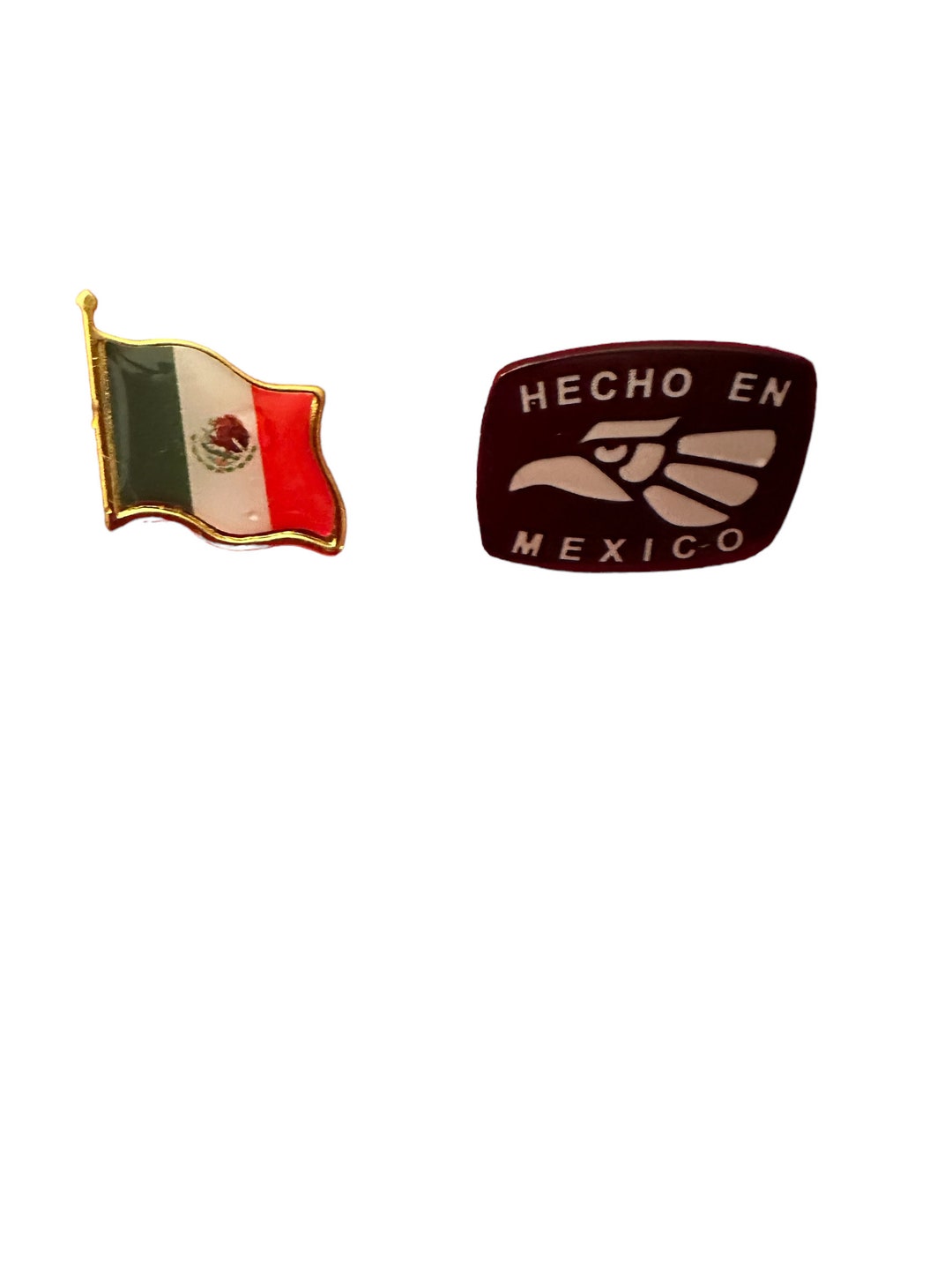 Set of 2 Pins Hecho En Mexico and the Flag Collectors Pin Pins for Flag ...
