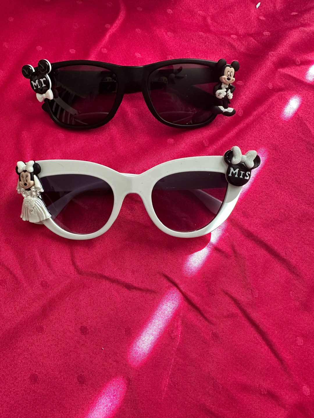 Wedding Minnie & Mickey Groom and Bride Sunglass Set Bridal Gift ...