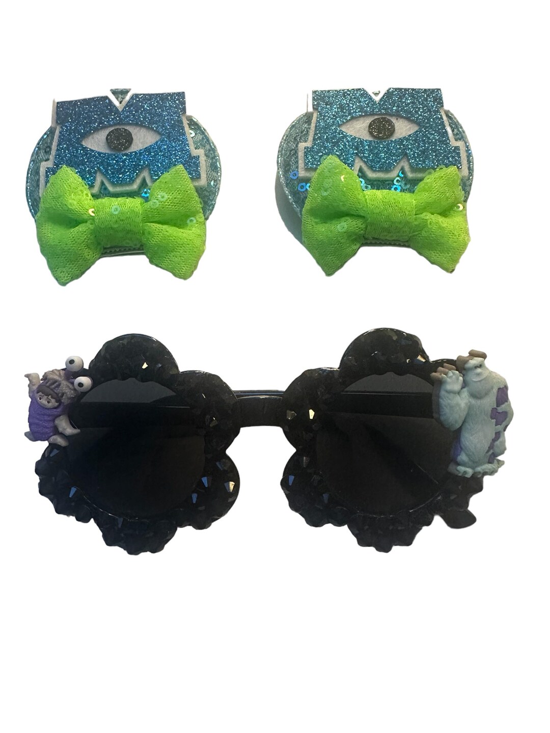Monsters Gift Set Sully and Boo Sunglasses With Monster Hair Bows Gift ...