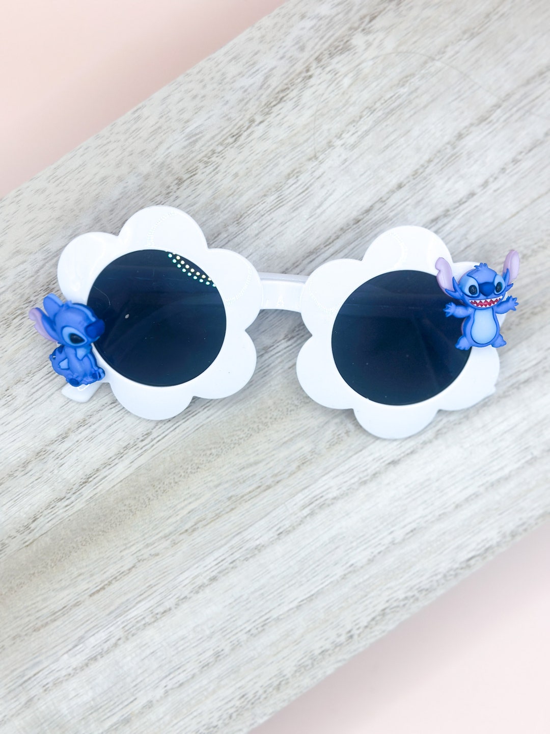 Stitch White Flower Sunglasses, Custom Character Sunglasses, Kids ...