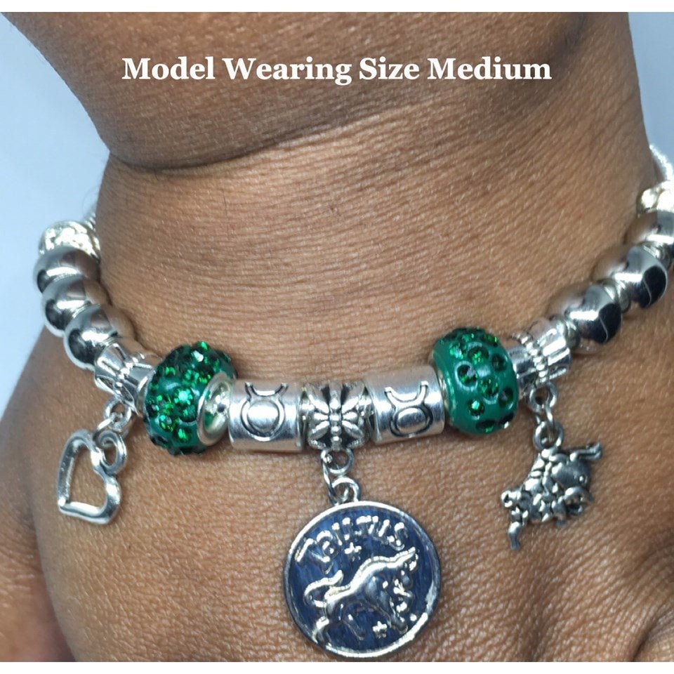 Pandora Birthstone Charm Zodiac Bracelets Taurus Cancer Aries Virgo ...