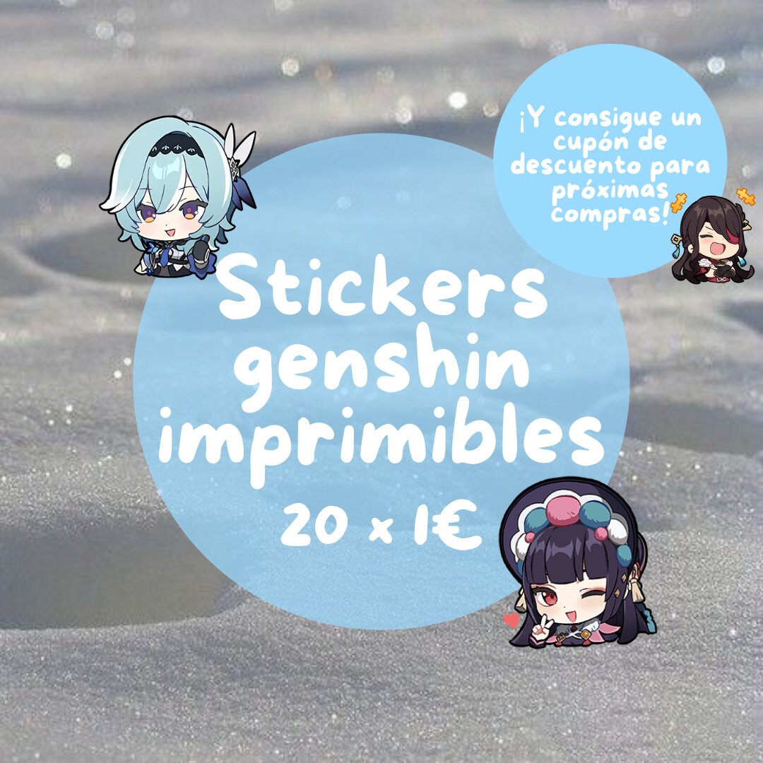 PRINTABLE GENSHIN STICKERS Custom, Genshin Impact, Stickers, Stationery ...