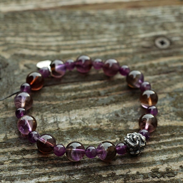 Mens Sterling Bracelet Amethyst - Etsy