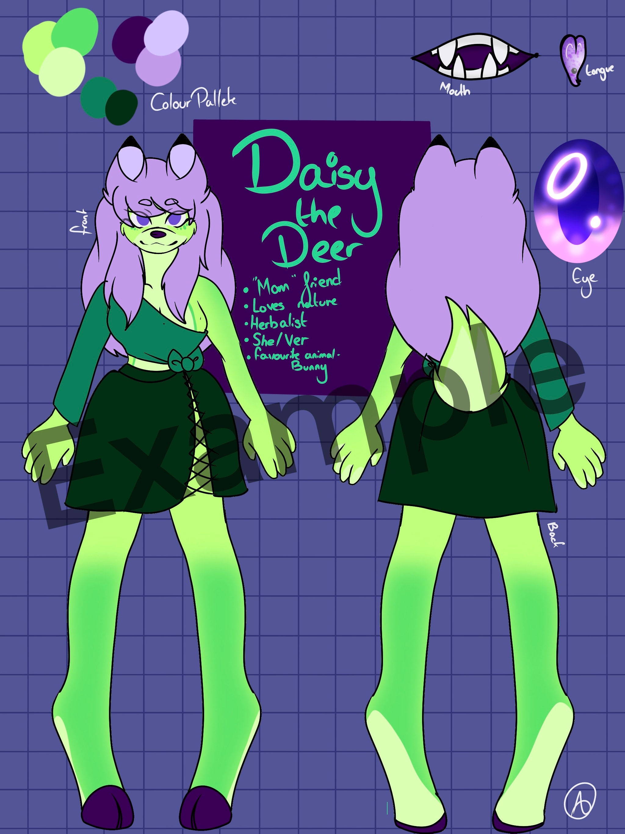 Furry Original Character Reference Sheet Made to Order - Etsy