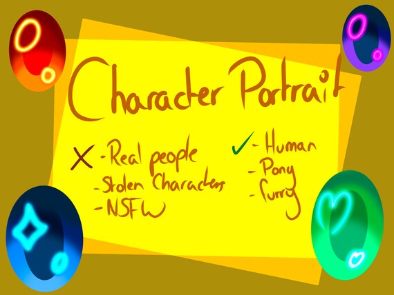 Character Portrait Commission Cute Furry Original - Etsy