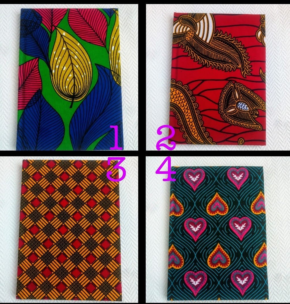 African Print Notebook, Ankara Print/wax A5 Hardcover Notebook, African ...