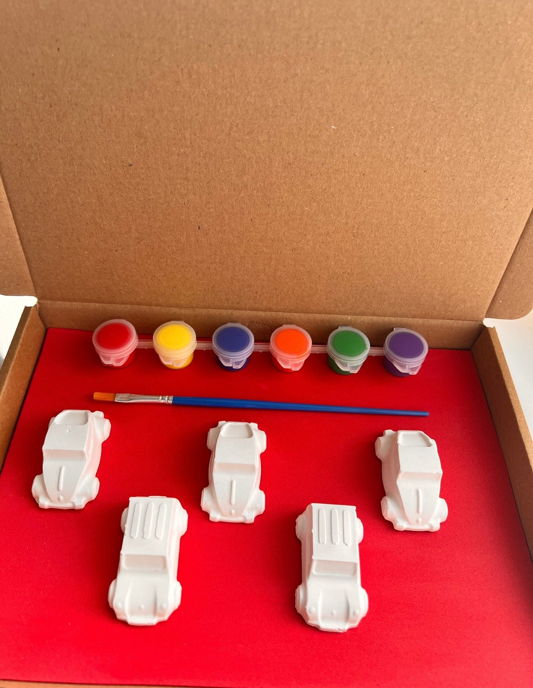 Paint Your Cars Craft Kit, Plaster of Paris Models, Craft Kit - Etsy