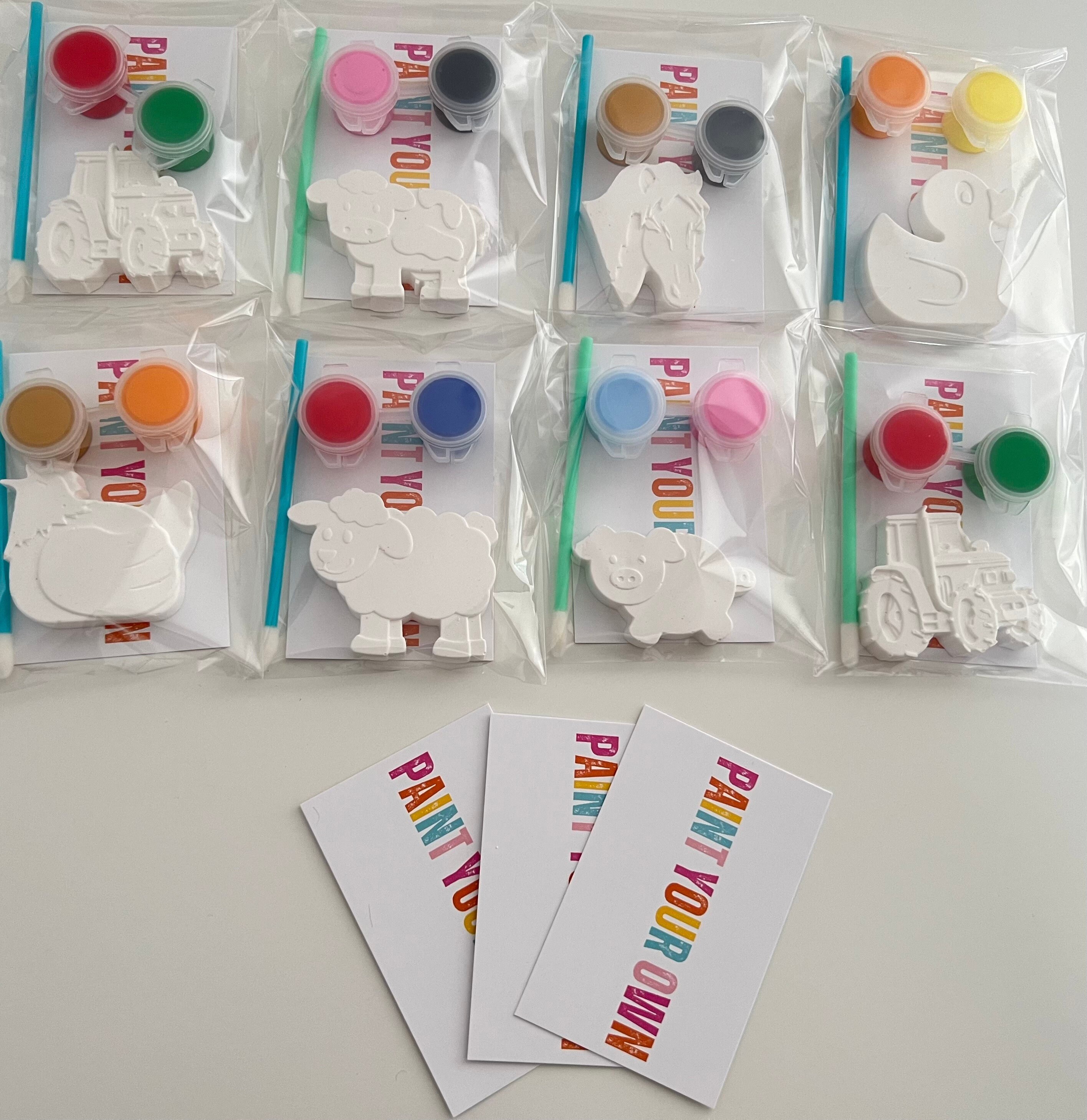 Farm Party Bags- Paint Your Own- Party Bags Fillers- Kids Birthday ...