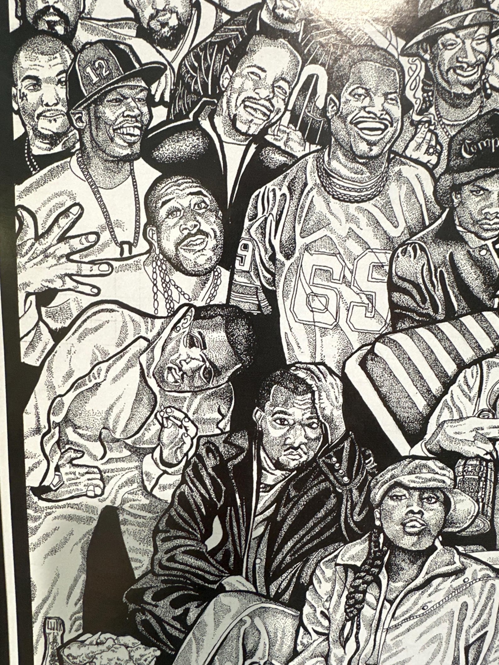 Rap Party A Drawing by Howard Teman, Rock N Roll Wall Art ,rap Wall Art ...