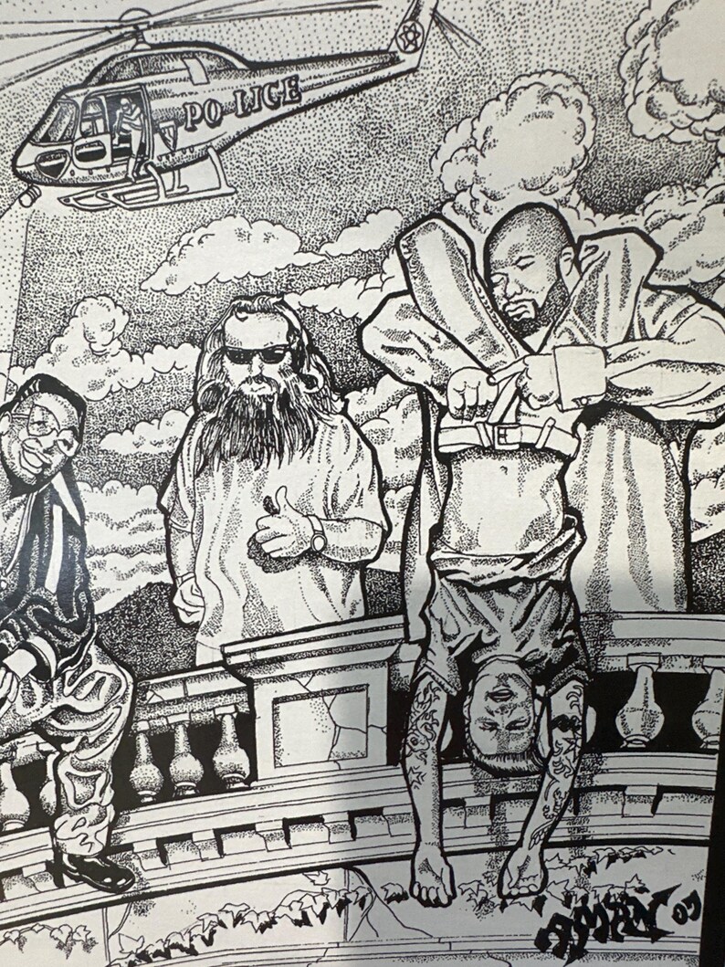 Rap Party Drawing, Howard Teman, Hip Hop Music Art Print - Etsy