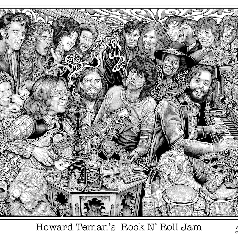 Rock and Roll Art - Etsy