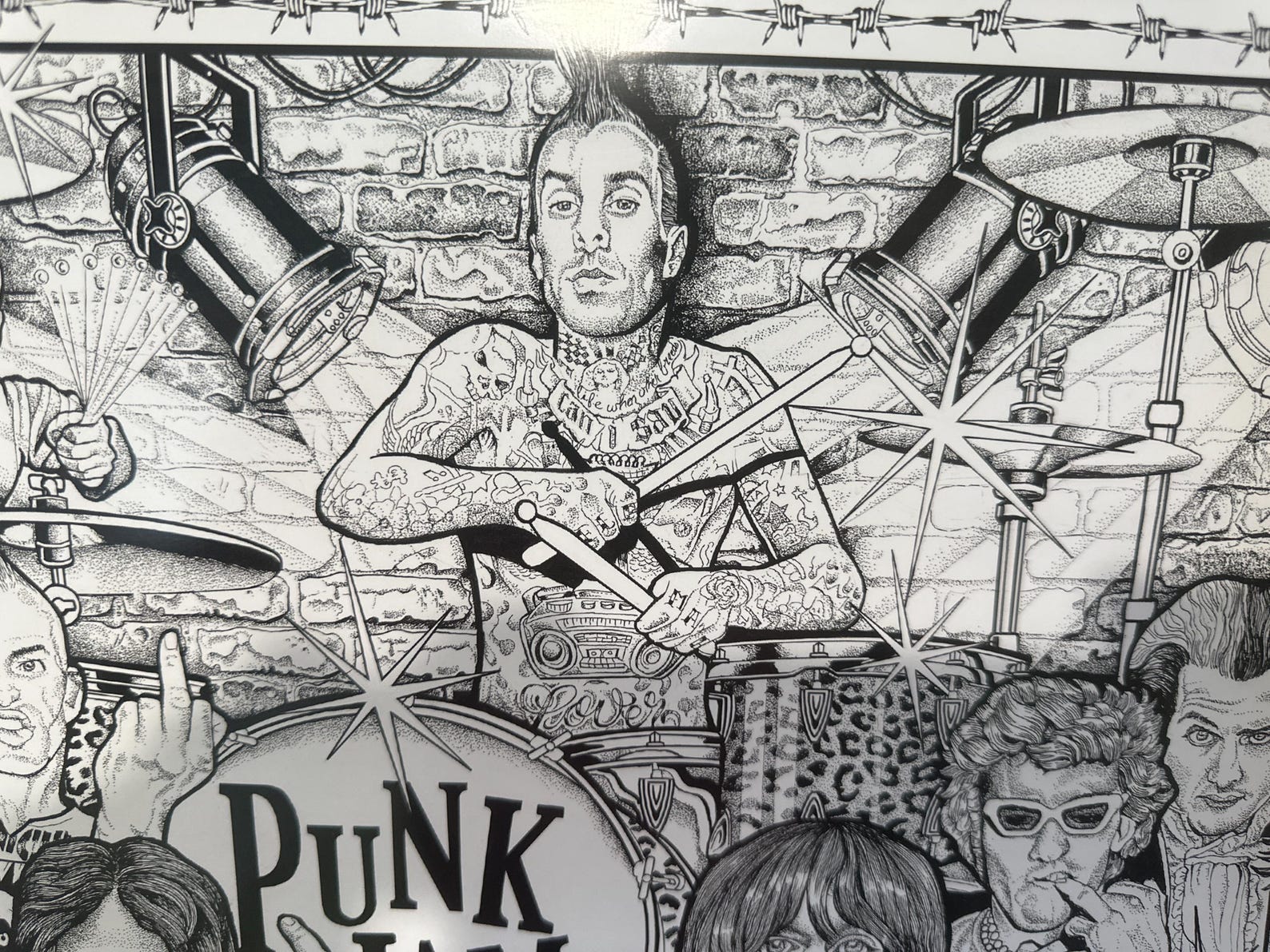 Punk Jam by Howard Teman, Punk, Rock, Music,posters, Rock N Roll Print ...