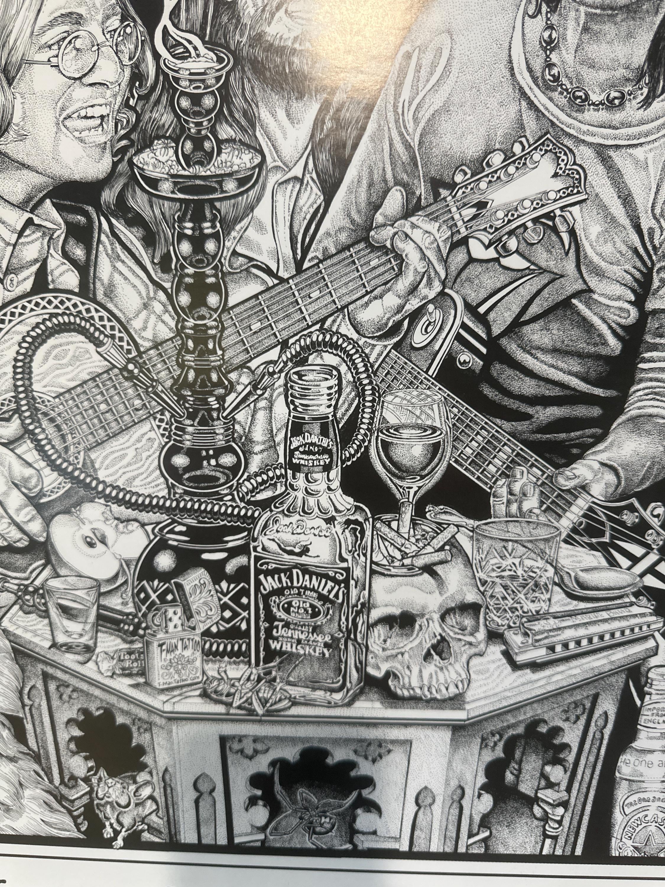 Rock N' Roll Jam, Art Print, by Howard Teman, Rock N Roll Poster,rock N ...
