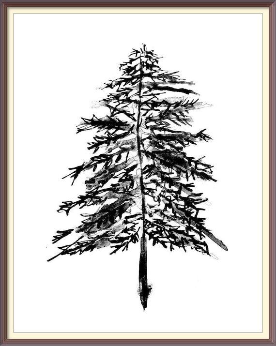Pen and Ink Tree - Etsy